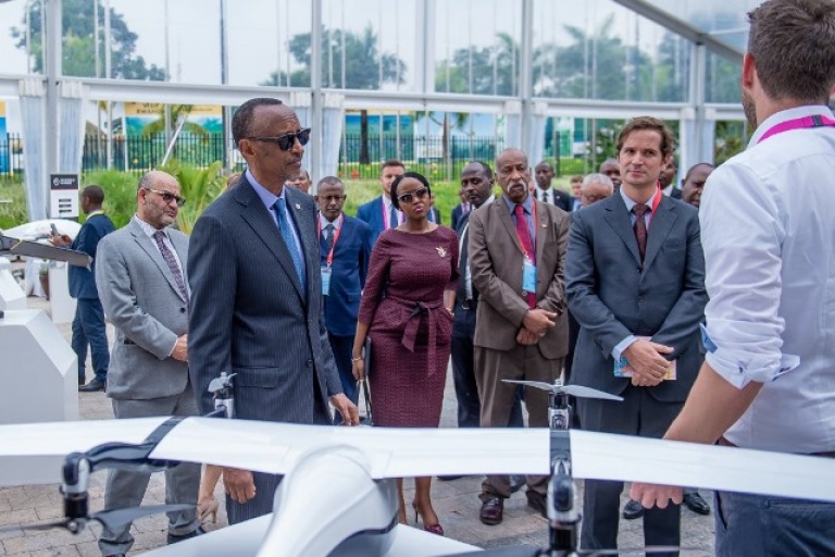 Kagame Roots for Life Saving Drones at First African Drone Forum - KT PRESS