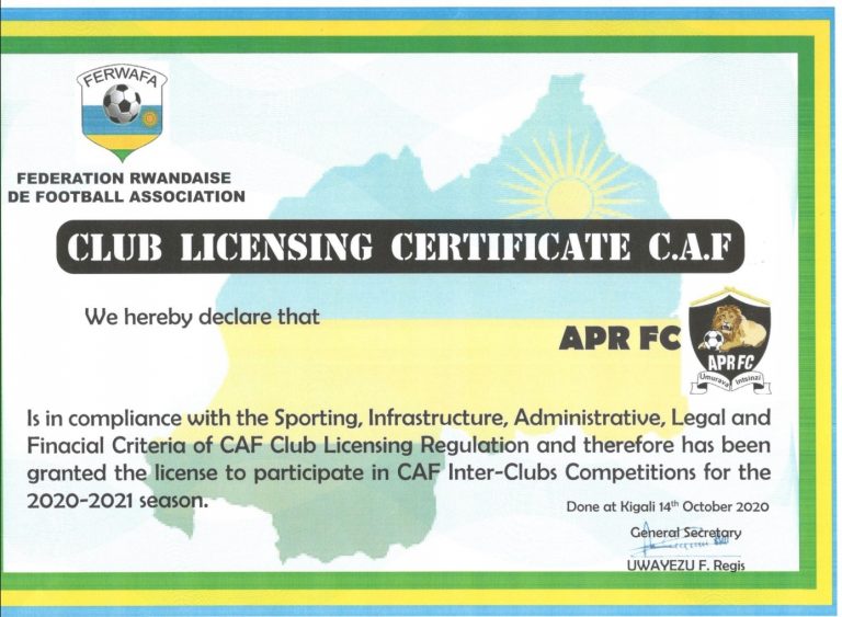 APR FC Acquires CAF License Ahead of Champions League Campaign - KT PRESS