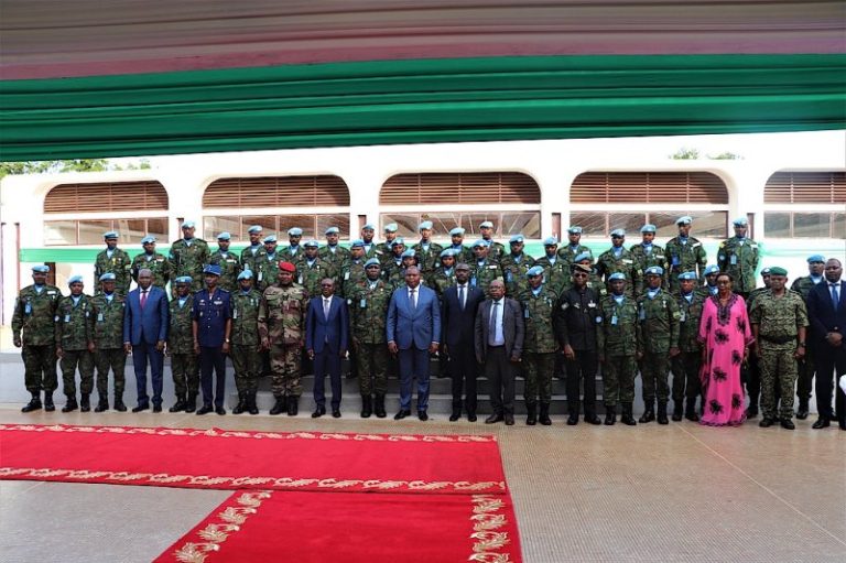 President Archange Touadera Awards Rwandan Peacekeepers with Service ...