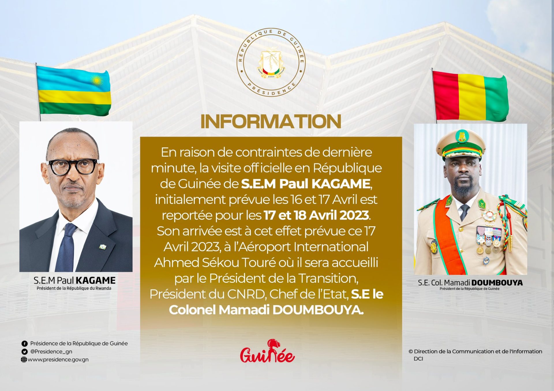 President Kagame Expected In Guinea - KT PRESS