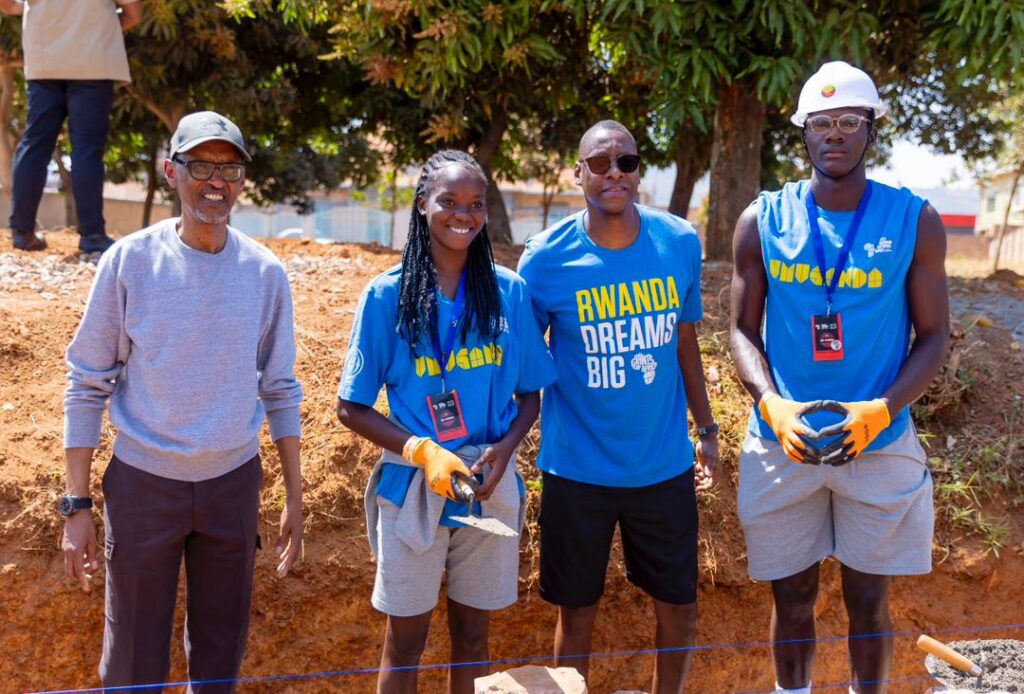 The Giants of Africa Join President Kagame for Special Community Work ...