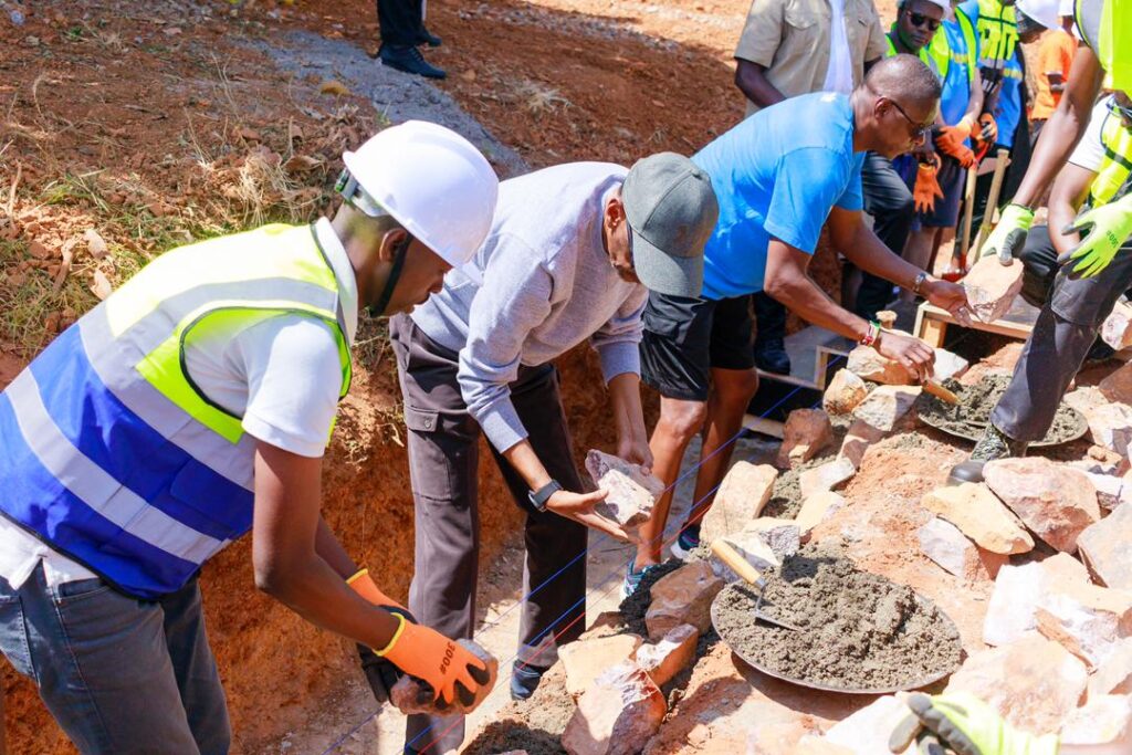 The Giants of Africa Join President Kagame for Special Community Work ...