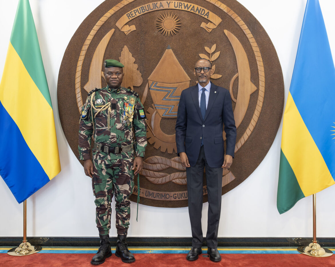 PHOTOS: President Kagame Receives Gen. Nguema, Gabon’s Transitional ...