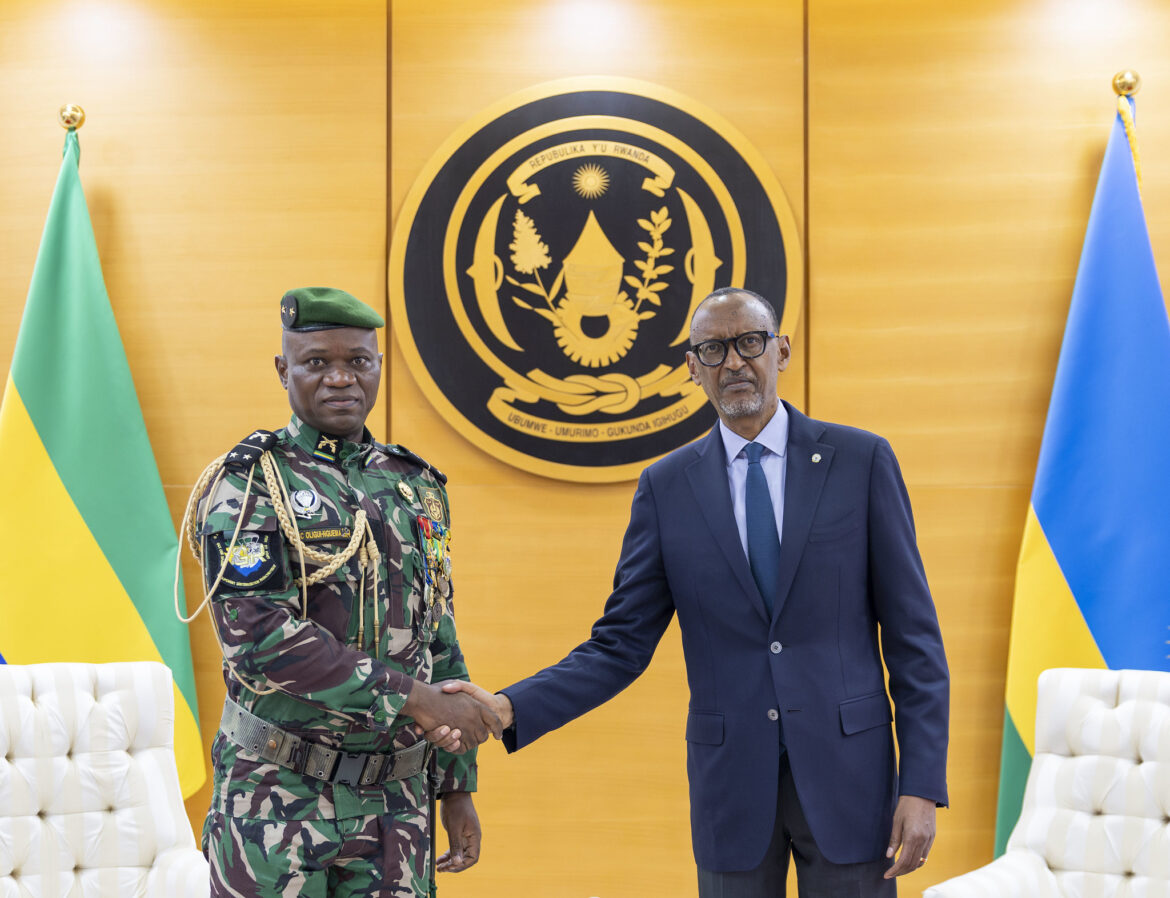 PHOTOS: President Kagame Receives Gen. Nguema, Gabon's Transitional ...