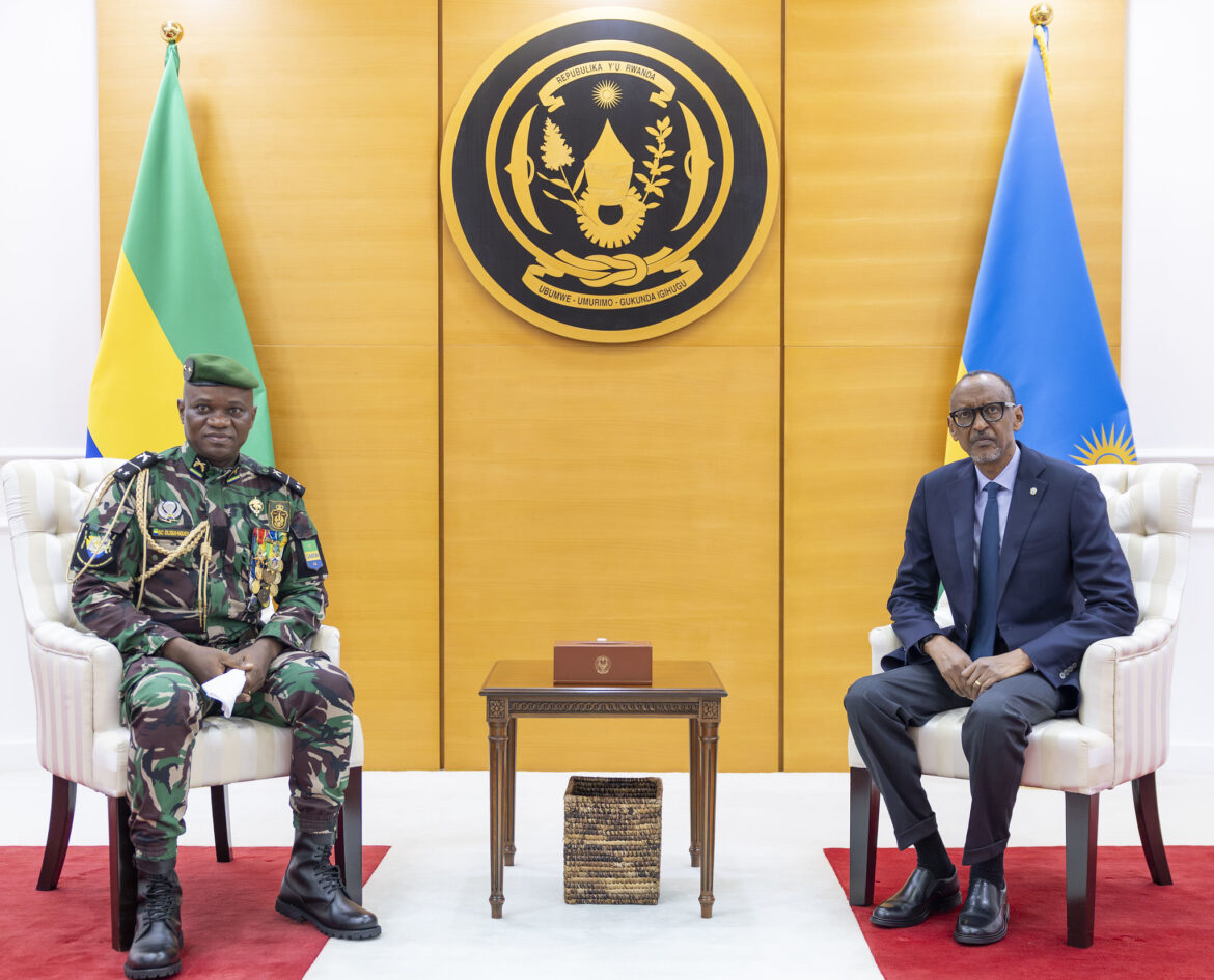 PHOTOS: President Kagame Receives Gen. Nguema, Gabon's Transitional ...