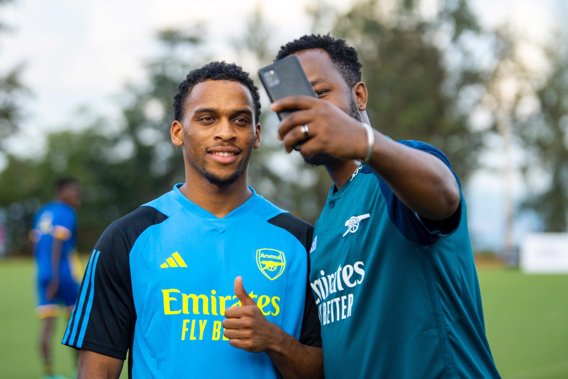 PHOTOS: Arsenal’s Jurriën Timber In Rwanda, Meets Football Youngsters ...