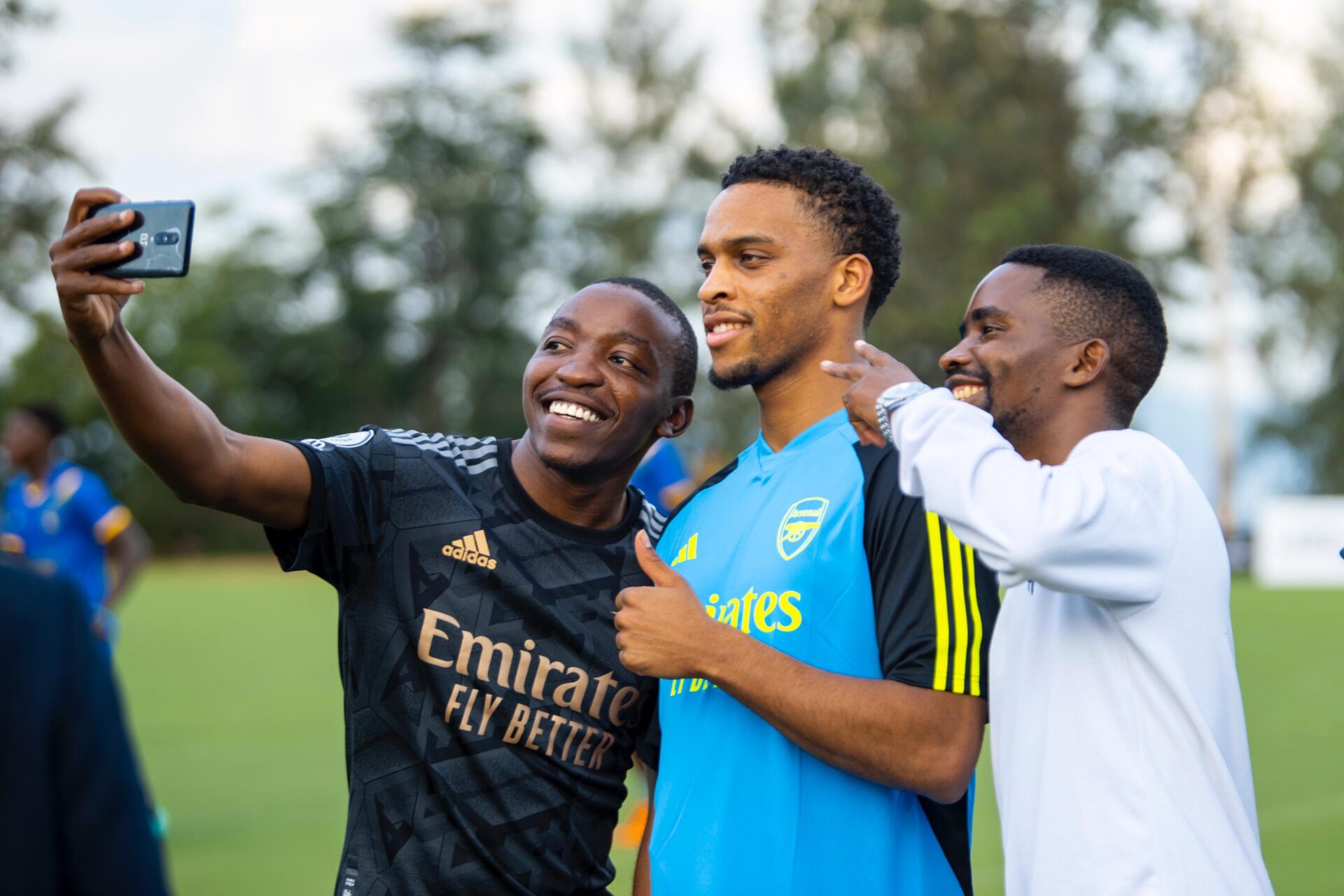 PHOTOS: Arsenal's Jurriën Timber In Rwanda, Meets Football Youngsters ...