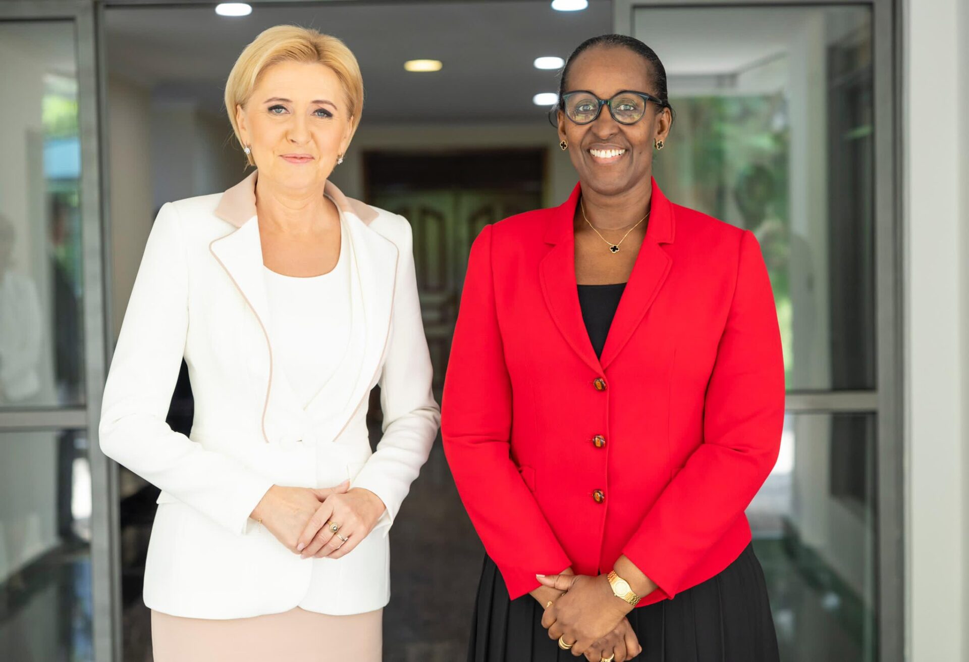 Rwanda And Polish First Ladies Visit Model ECD in Kigali - KT PRESS