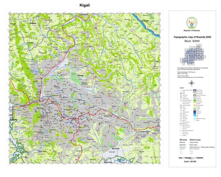 Highly Accurate Topographic Maps for Kigali Produced - KT PRESS