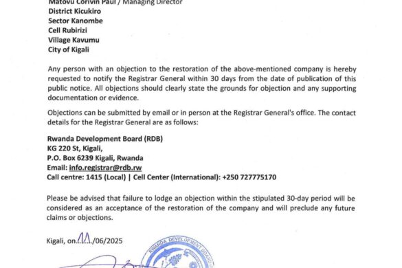 City of Kigali Launches New, Citizen Centered Master Plan – KT PRESS