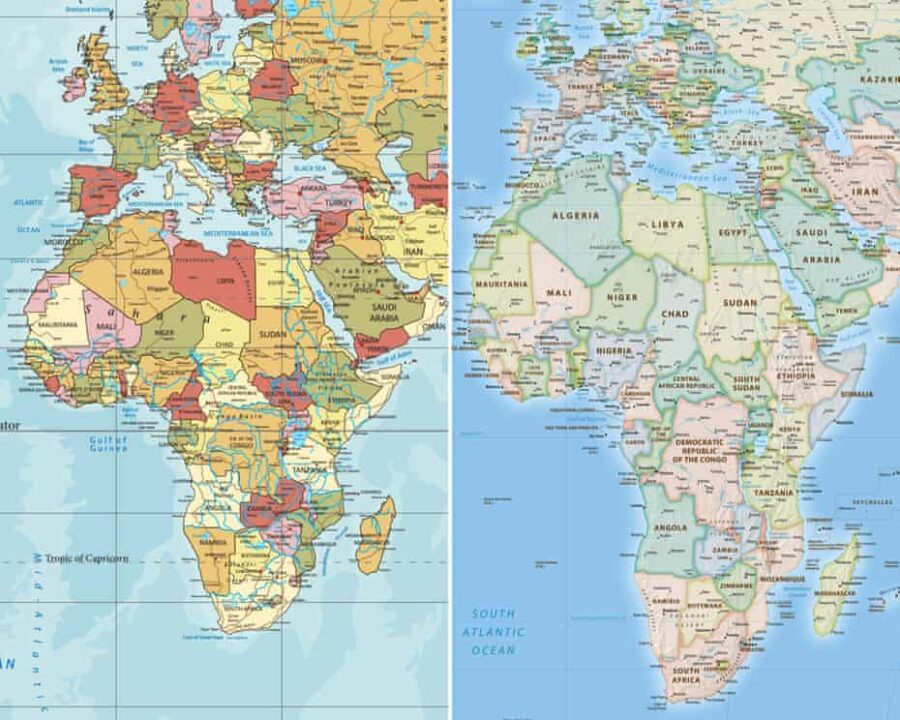Campaigners Demand Adoption of World Map Showing ‘True Size’ of Africa ...