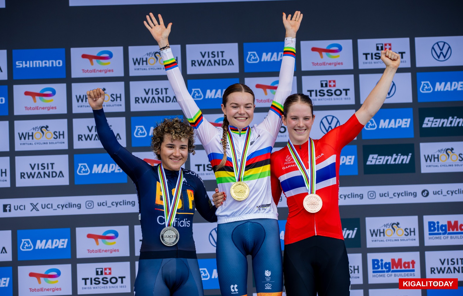 Dutch Flag Flies High in Kigali as Megan Arens Wins UCI Junior Time ...