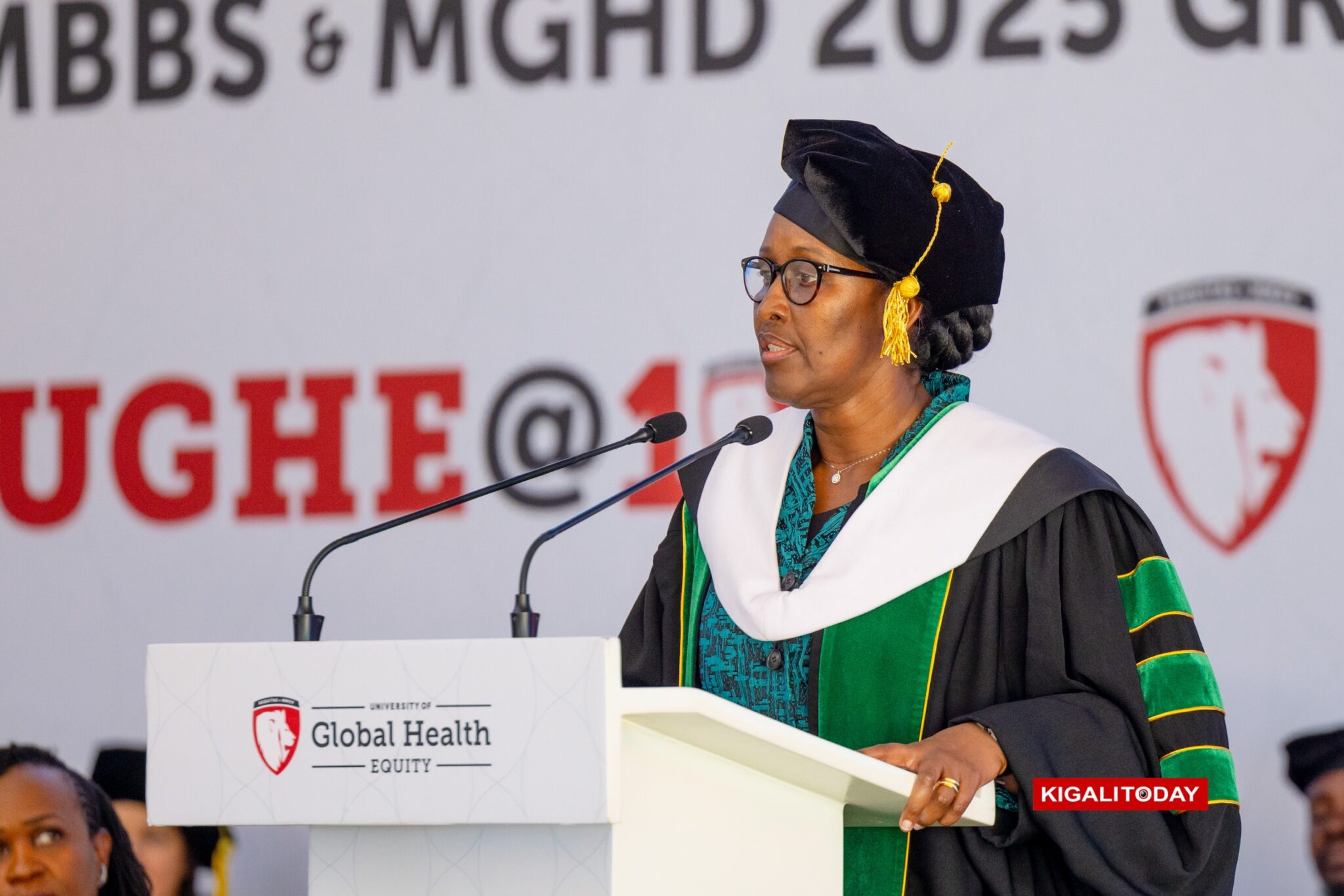Rwanda's First Lady Jeannette Kagame Awarded Honorary Doctorate by UGHE ...