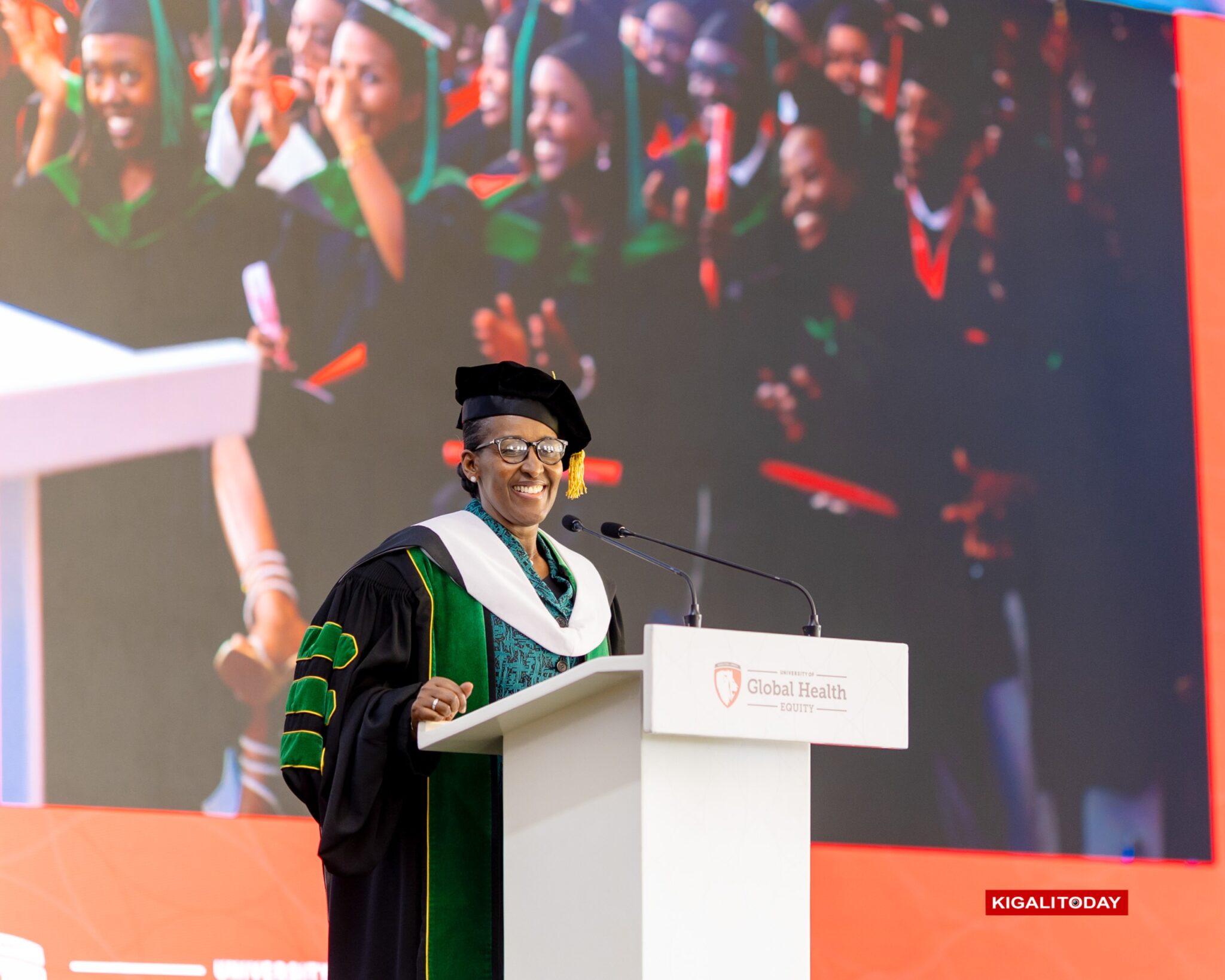 Rwanda's First Lady Jeannette Kagame Awarded Honorary Doctorate by UGHE ...